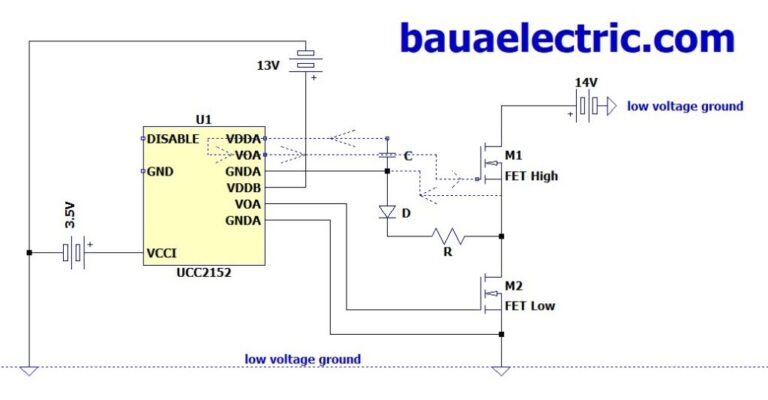 Bootstrap Circuit – High and Low side Mosfet gate driver design | Bauaelectric EV News